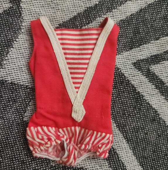 Barbie | Toys | Vintage 964 Barbie Doll Skipper One Piece Red Bathing ...